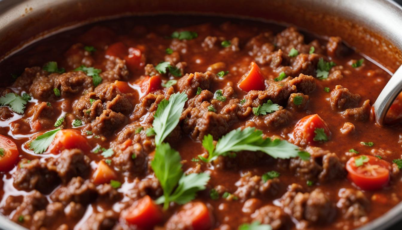 Perfecting a Sauce Recipe that Calls for 4 Pounds of Ground Beef