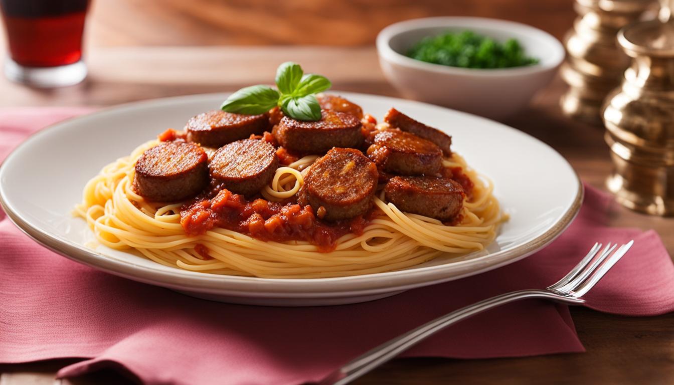 Breakfast Sausage in Spaghetti? Try It Out!