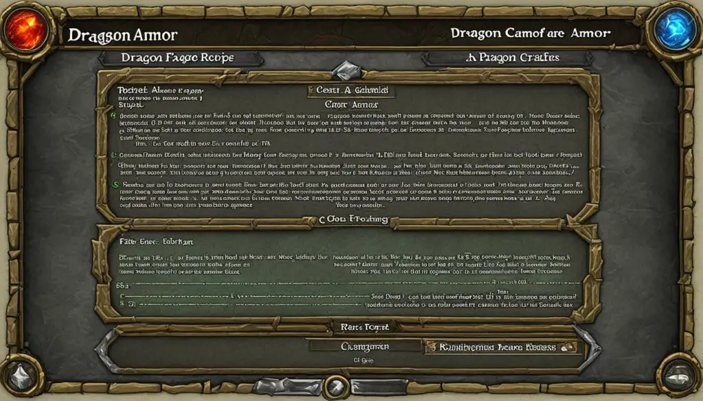 Craft Dragon Armor: Is a Recipe Essential?